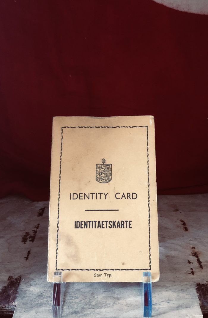 German Occupied Guernsey Identity Card ‘IDENTITAETSKARTE’ – Achtung ...