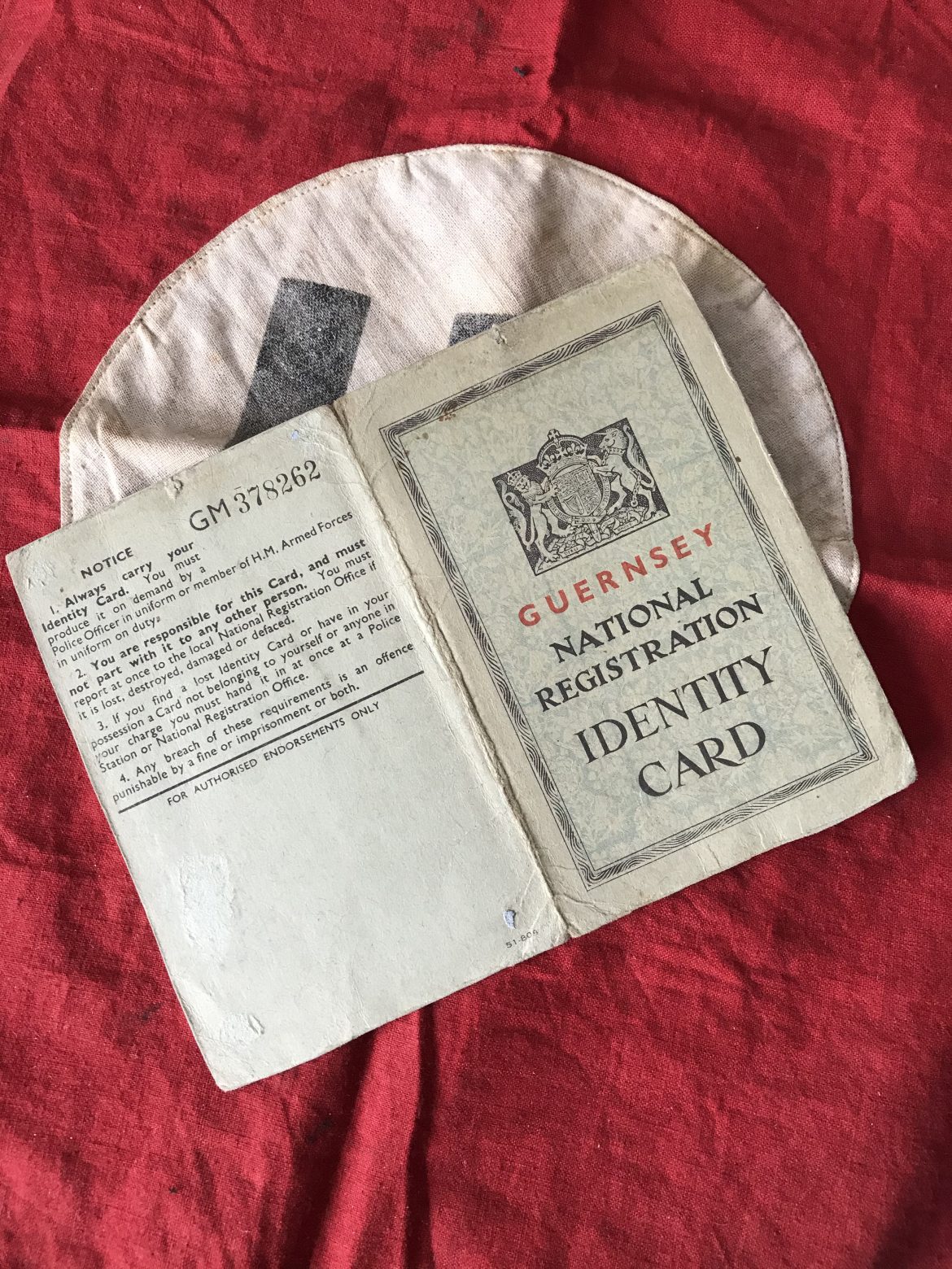 Guernsey National Registration Identity Card – Achtung Militaria